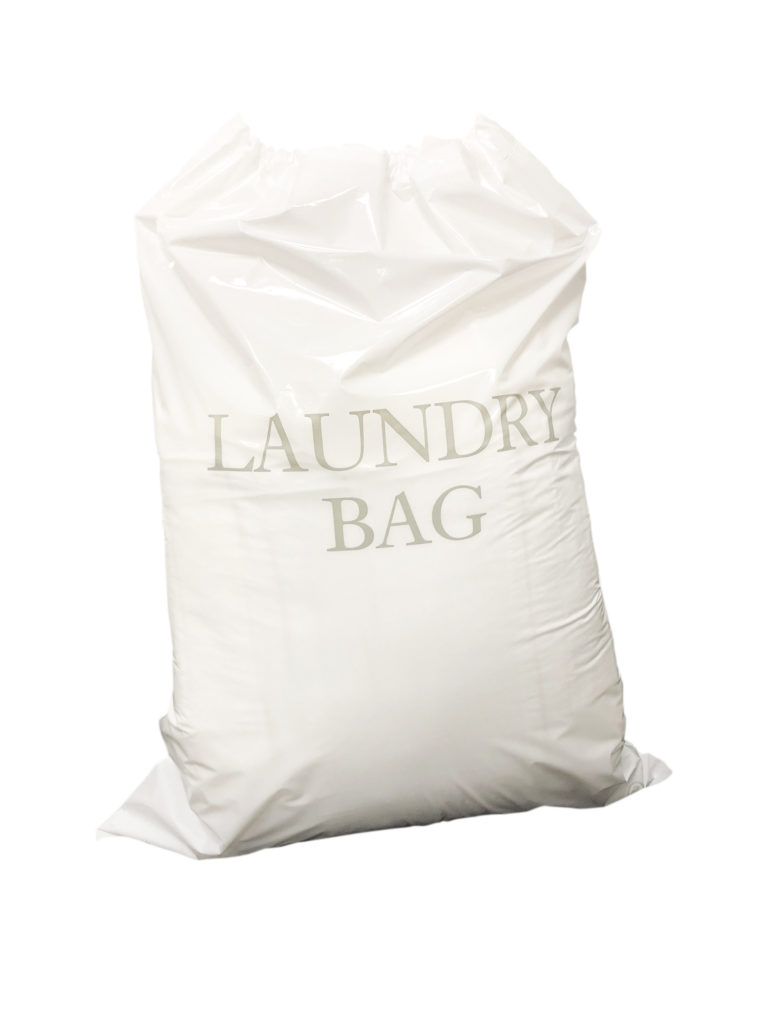 Draw String White Polythene Laundry Bags - Packs Of 100
