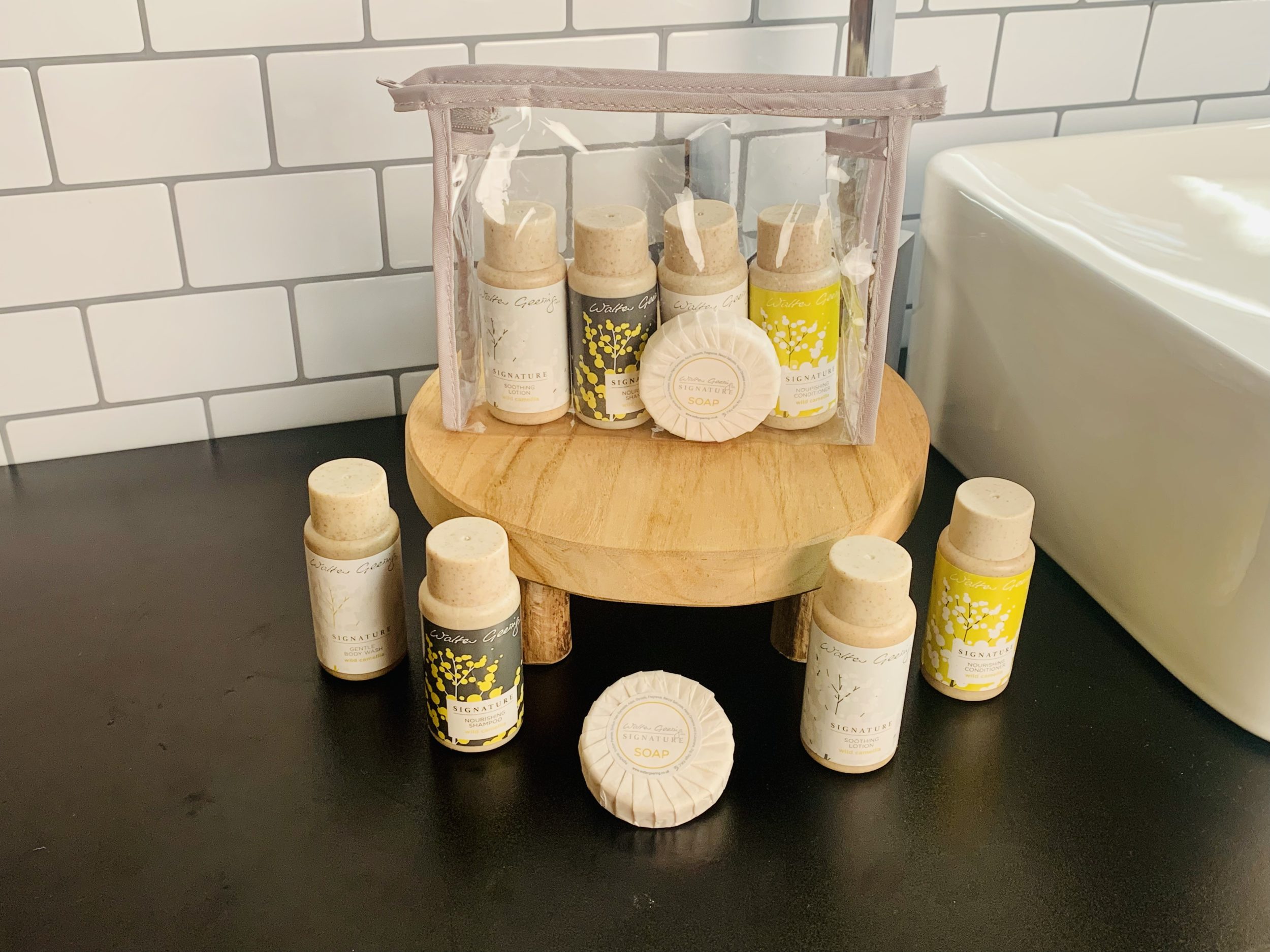 Bathroom welcome packs for hotels and holiday parks