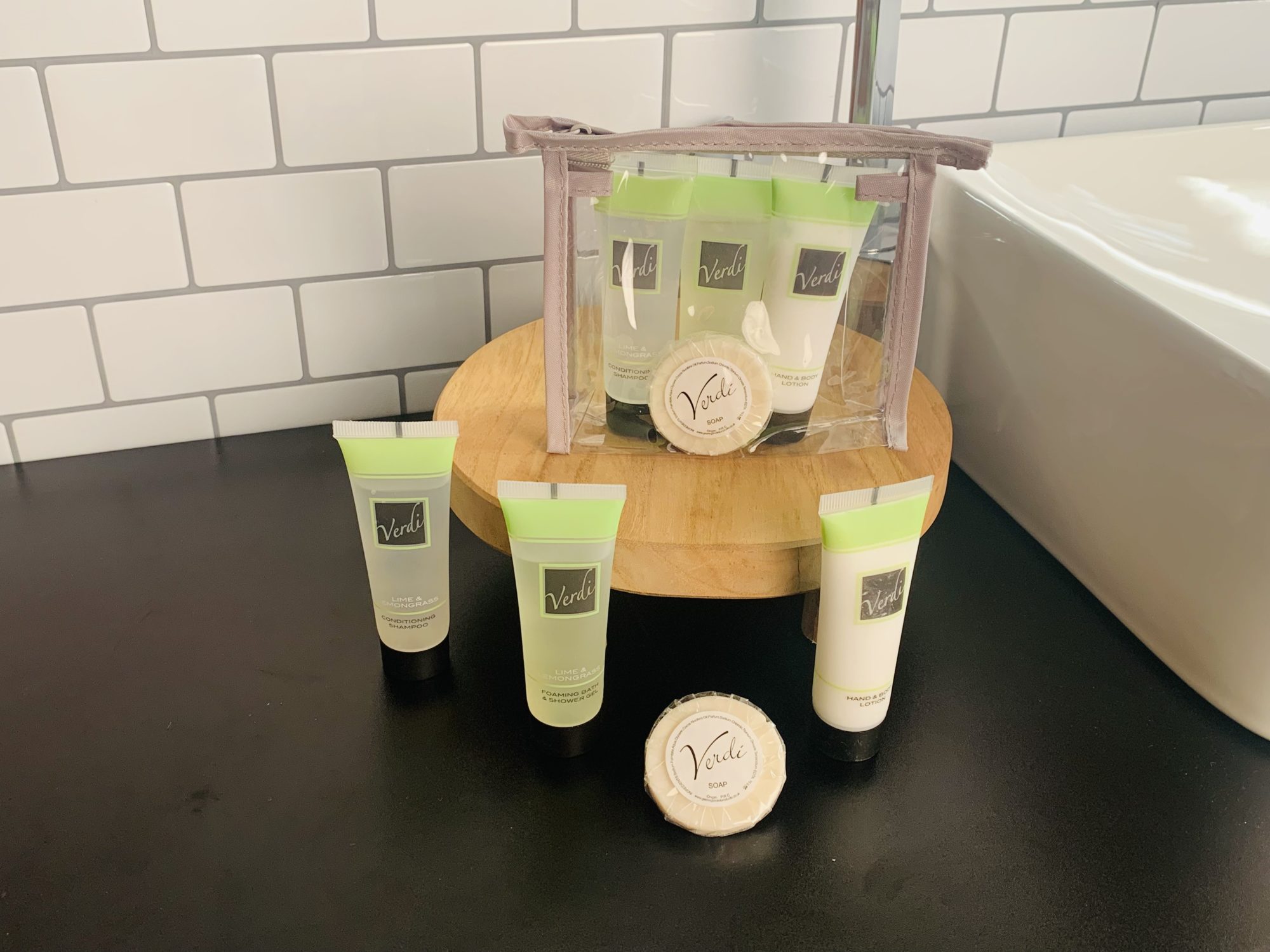 Bathroom welcome packs for hotels and holiday parks