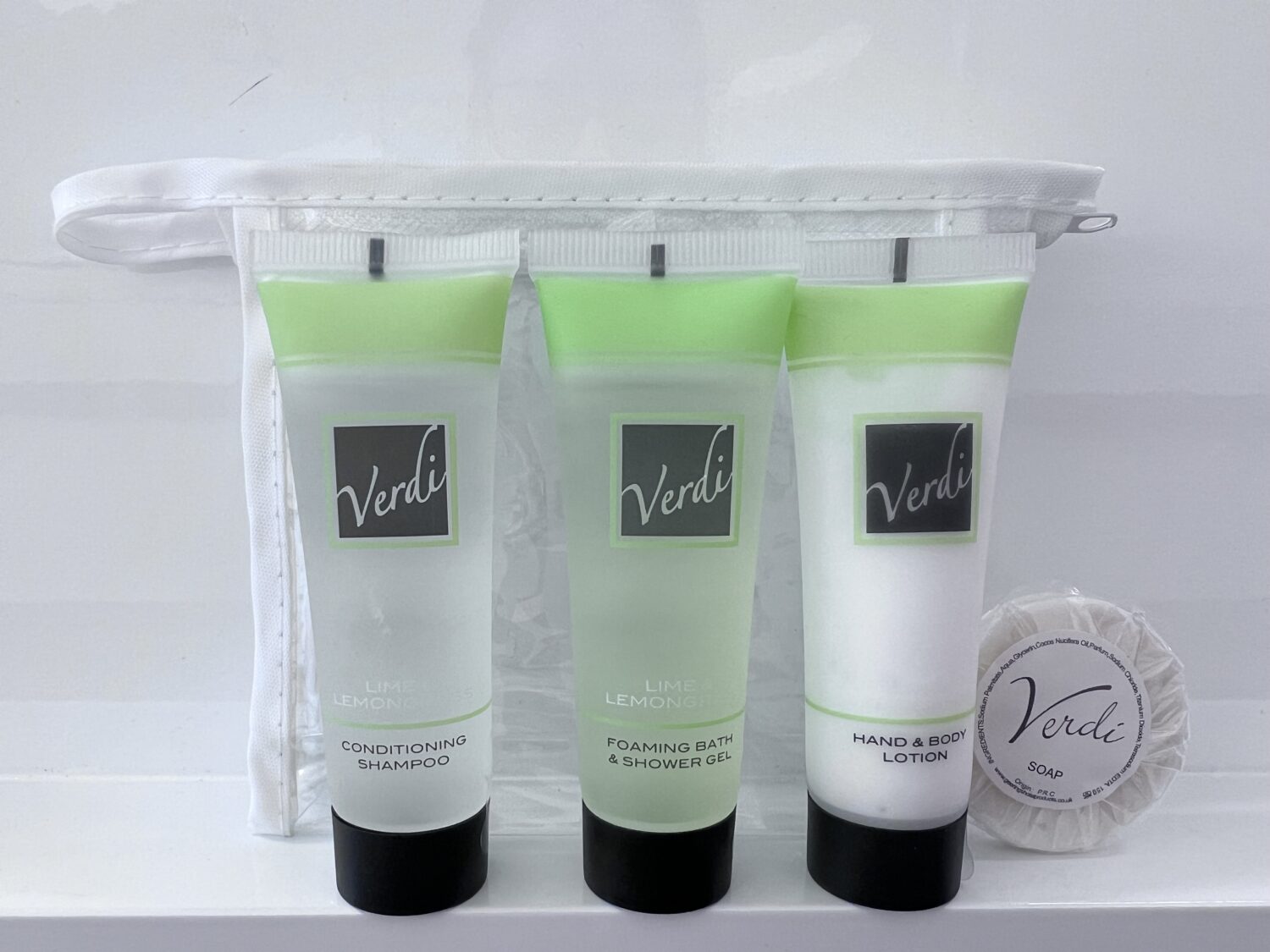 Bathroom welcome packs for hotels and holiday parks